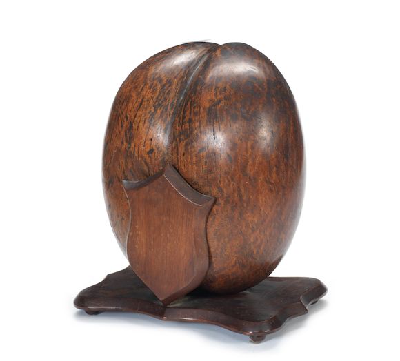 Bonhams : A polished coco de mer nut (Lodoicea Maldivica) 10x7x13ins ...