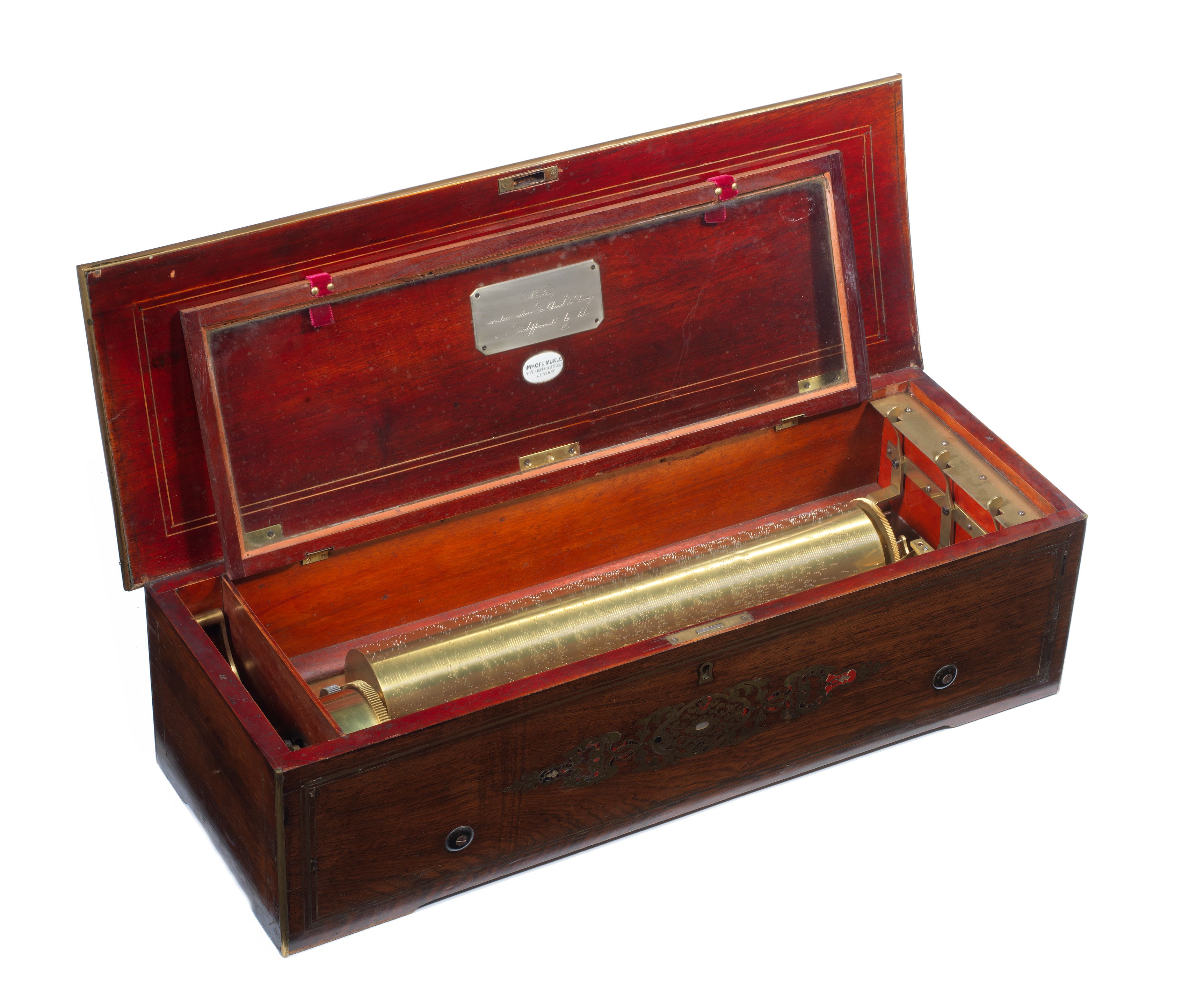 Bonhams : A rare Nicole Freres four overture Grand Format cylinder ...