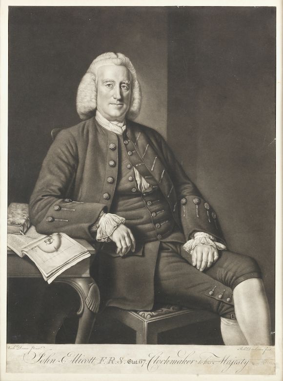 Bonhams : Portrait of John Ellicott FRS, Clockmaker to his Majesty ...