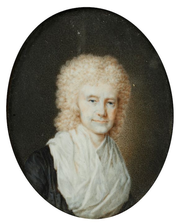 Bonhams : French School, circa 1770-1780 Two miniatures portraying a ...