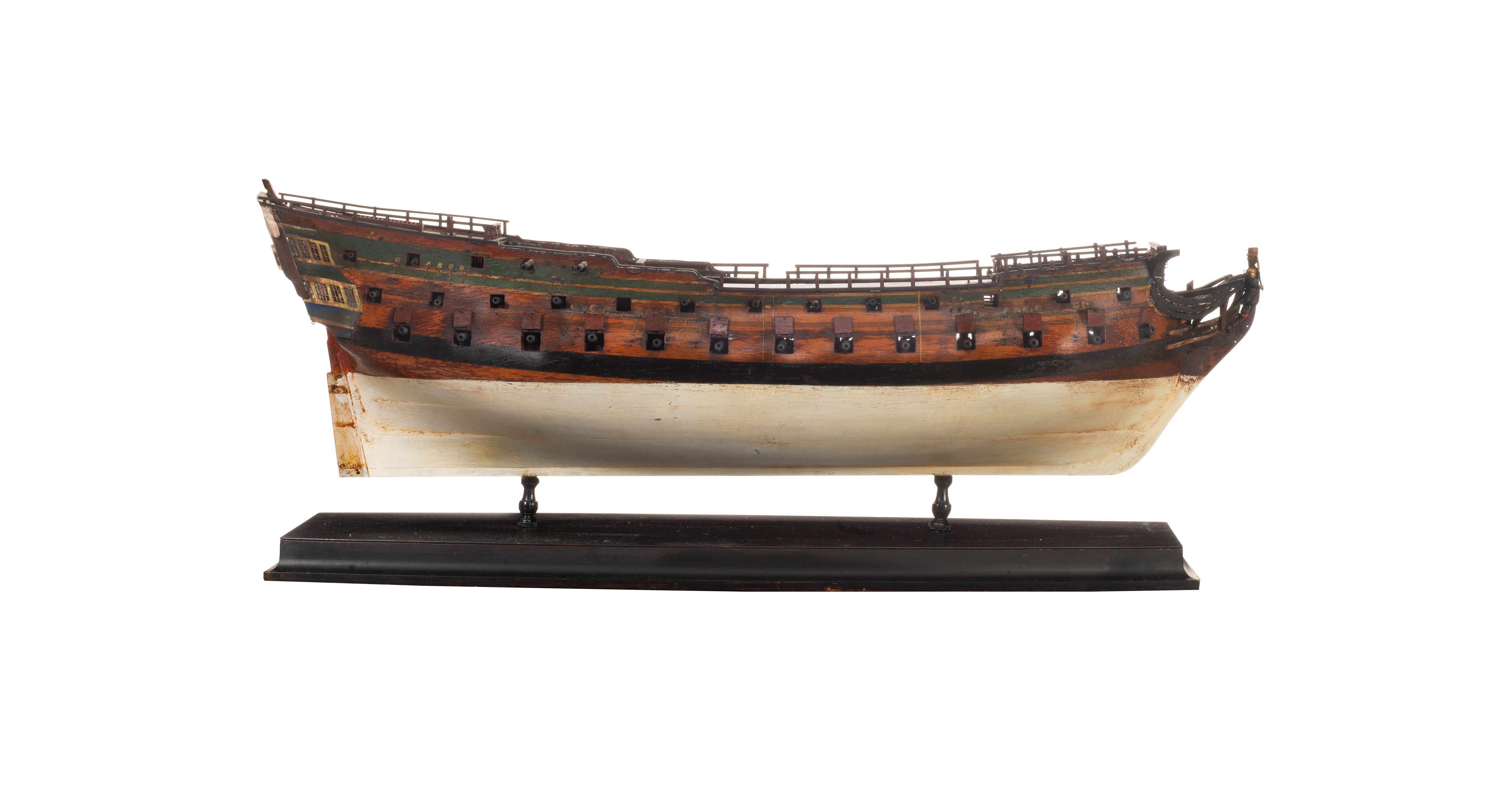 Bonhams : A good model of a mid eighteenth century 4th Rate 49x17x22 ...