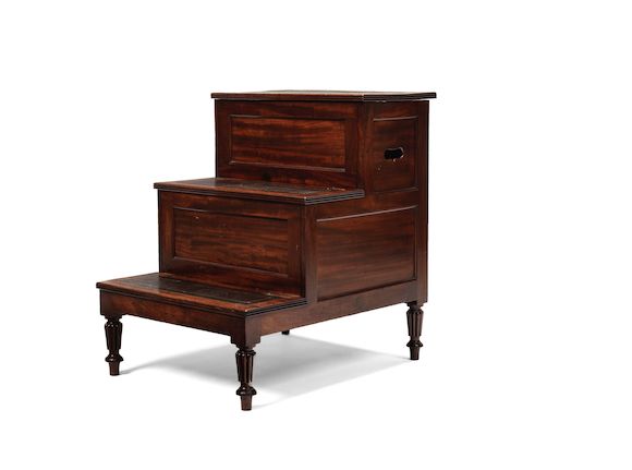 Bonhams : A set of Regency mahogany steps by Gillows