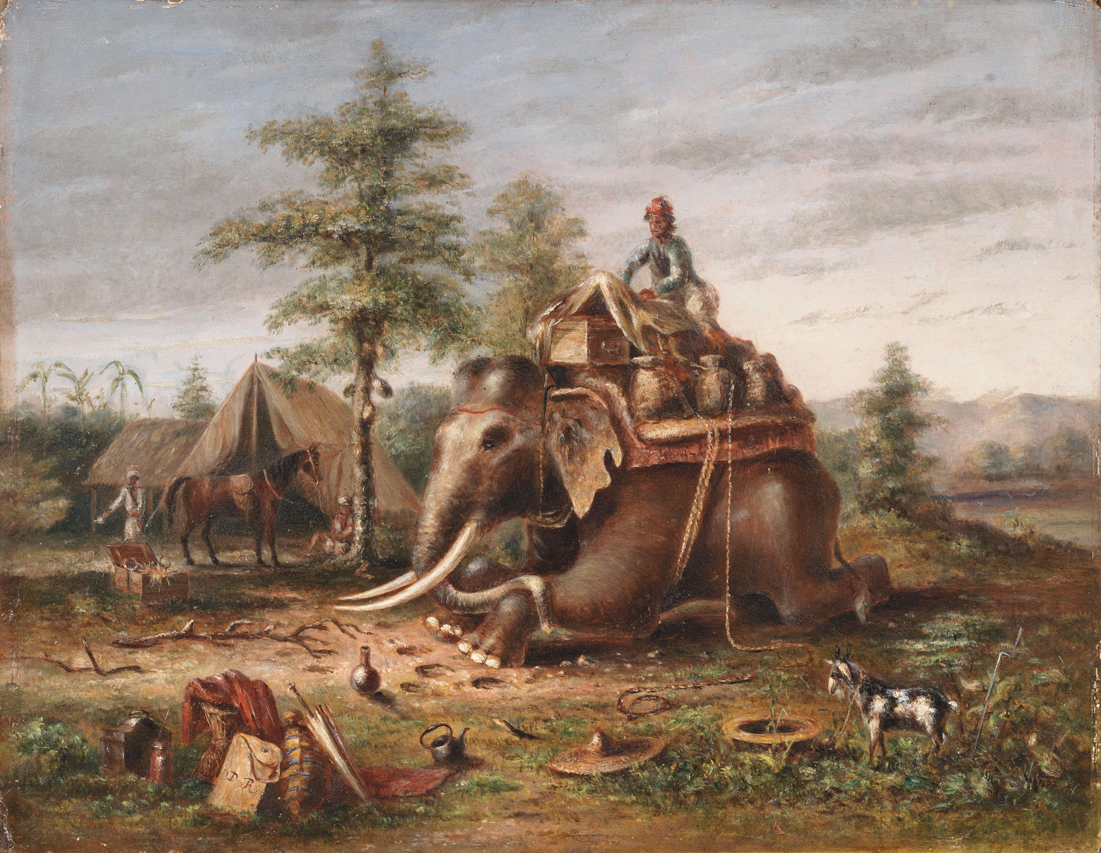 Bonhams : Colonial School, 19th Century In Queer Street, The Baggage ...