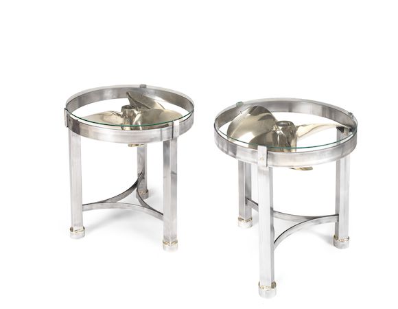 Bonhams : Two identical ships' propellers incorporated as part of a ...