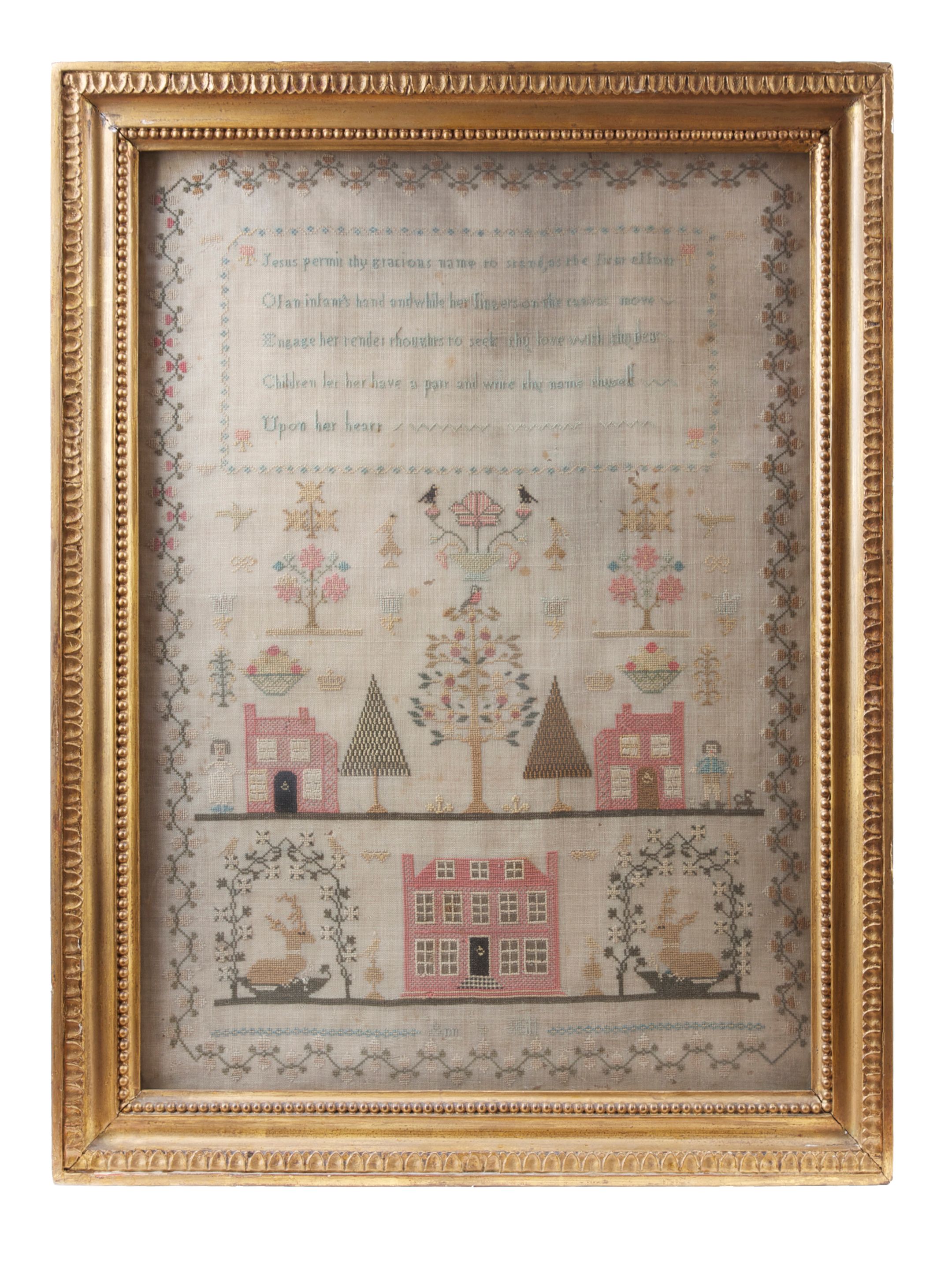 Bonhams : An early 19th century sampler by Ann Hill