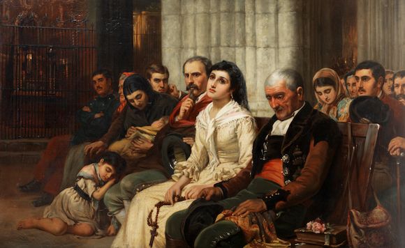 Bonhams : John Haynes-Williams (British, 1836-1908) The sermon