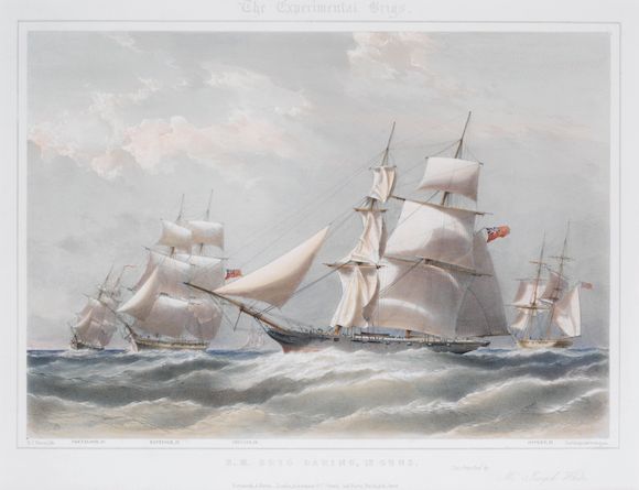 Bonhams : The Experimental Brigs A set of four coloured lithographs ...