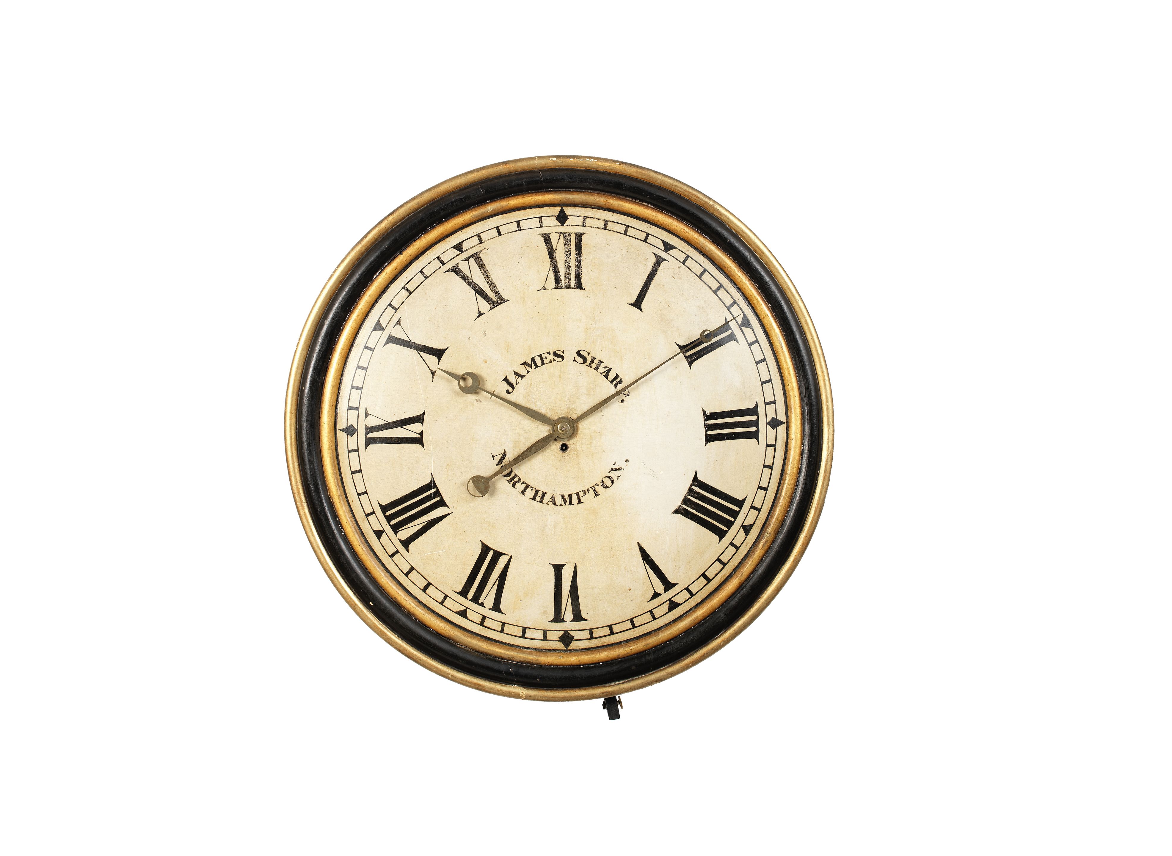 Bonhams : A large 19th century and later painted dial wall timepiece ...