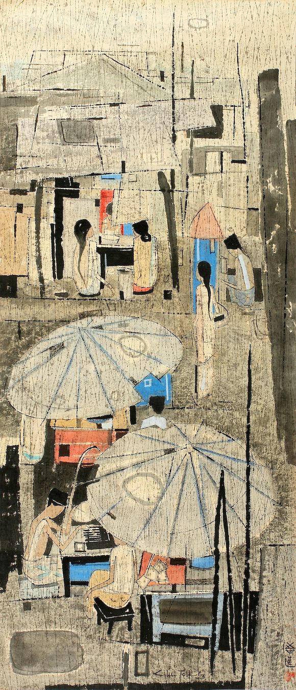 Bonhams : Tay Chee Toh (Malaysian, born 1914) Satay Sellers