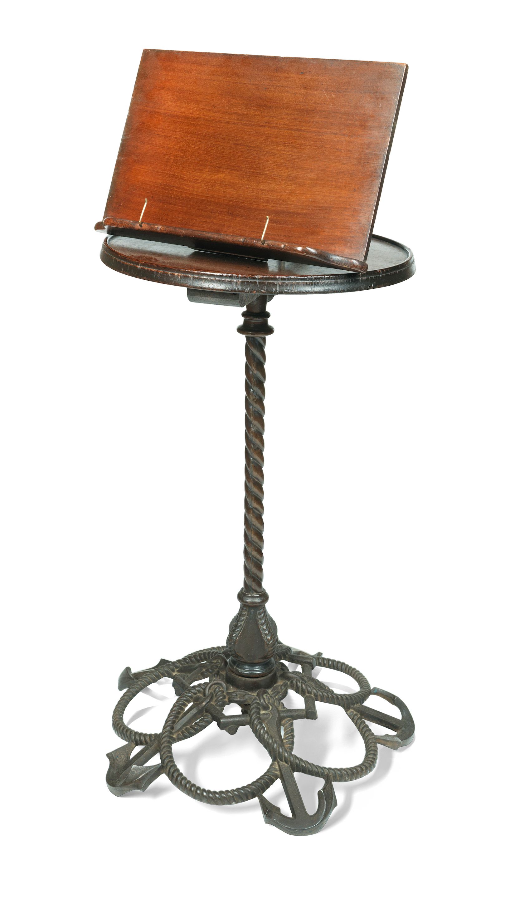 Bonhams : An unusual late Victorian mahogany and cast iron reading table