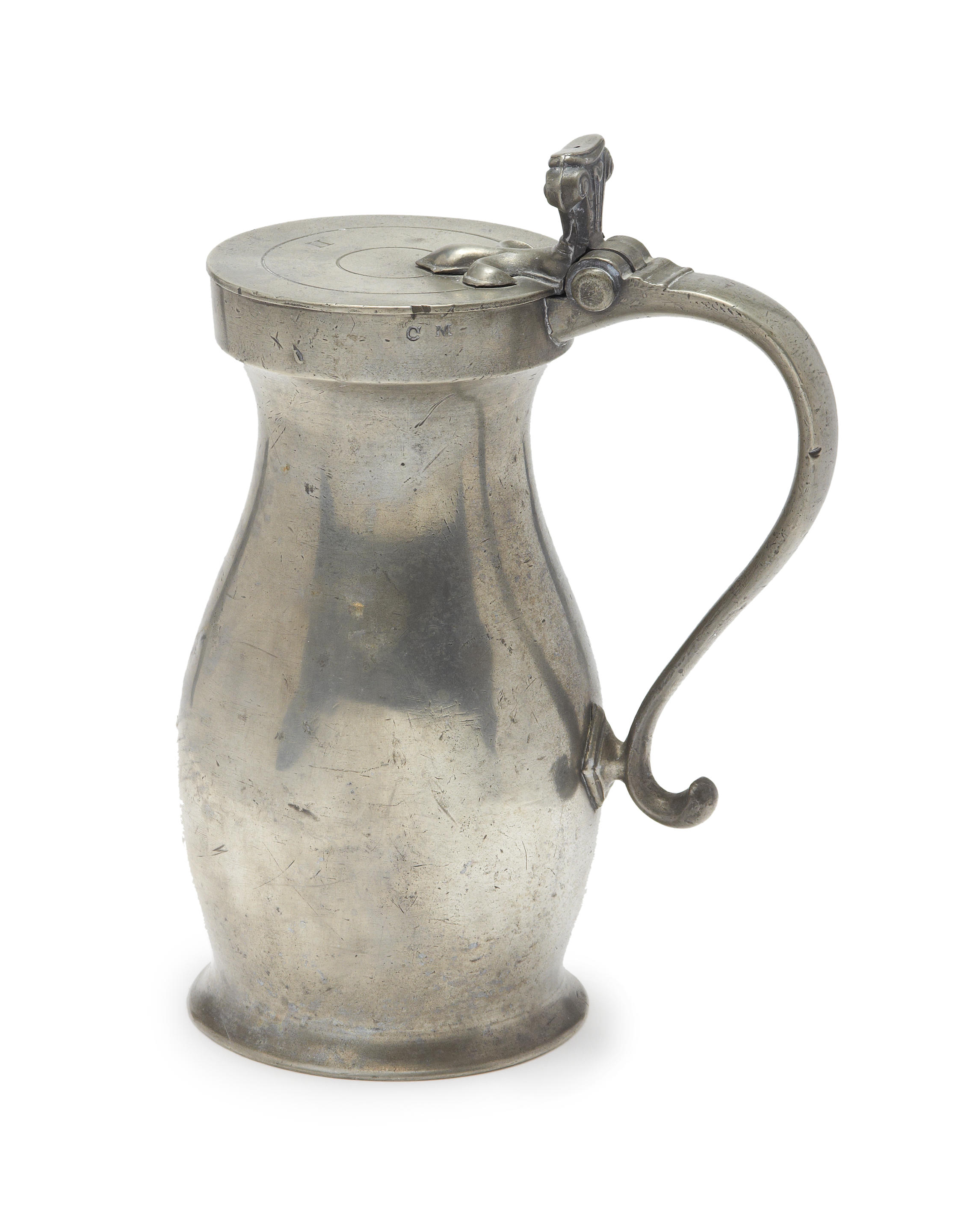 Bonhams A Late 18th Century Oews Half Gallon Pewter Double Volute