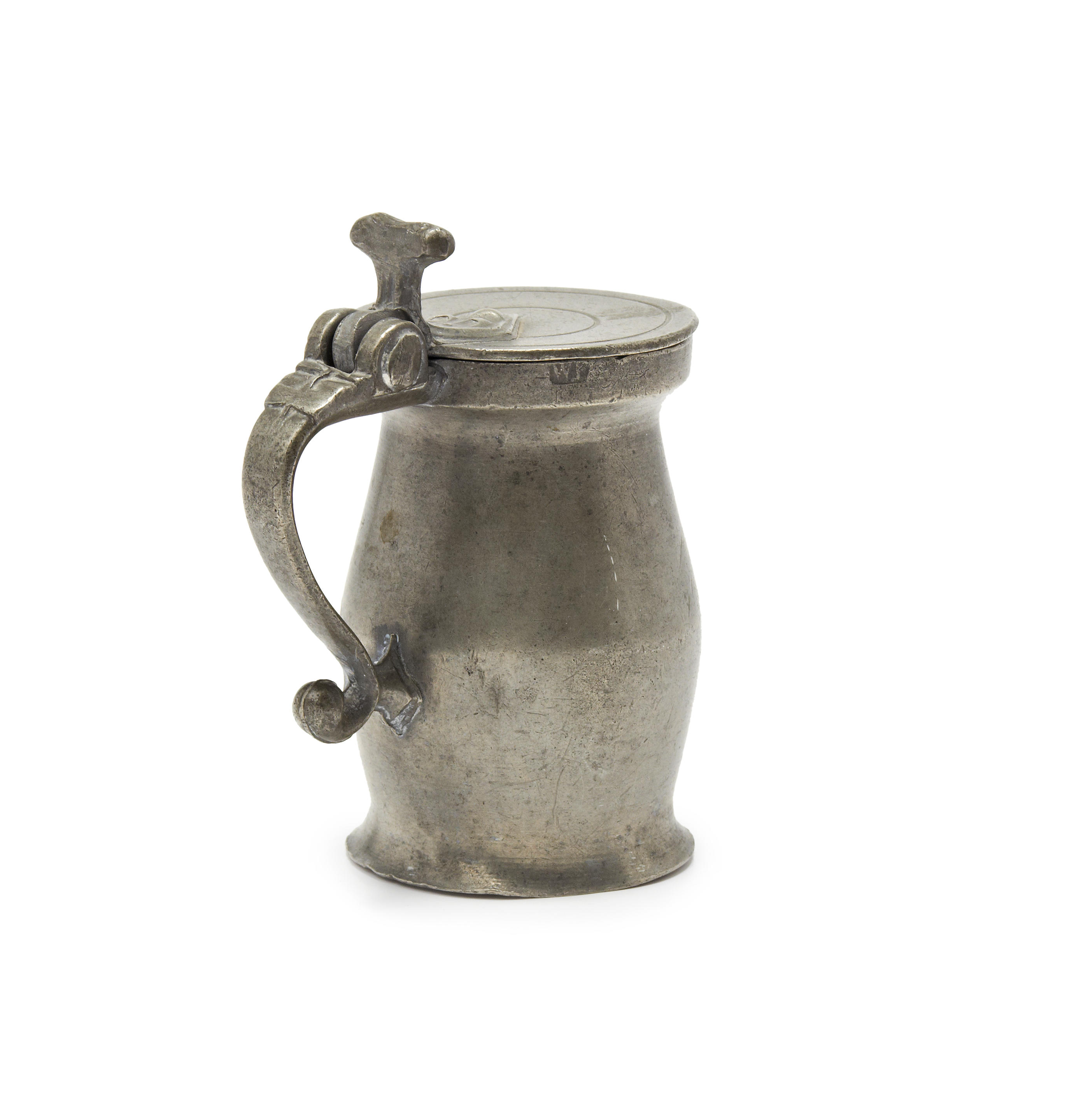 Bonhams An Oews Gill Pewter Double Volute Baluster Measure