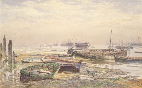 Bonhams : Martin Snape (British, active 1874-1905) At the harbour