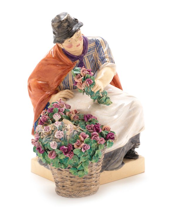Bonhams : Charles Vyse 'The Piccadilly Rose Woman' a Ceramic Figure, 1923