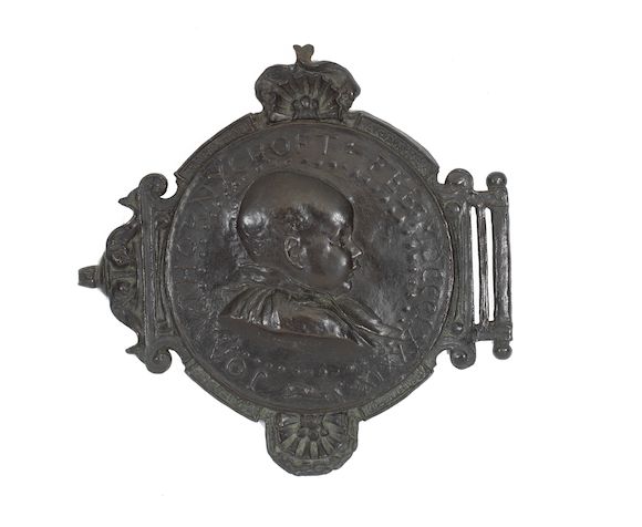 Bonhams : Sir William Hamo Thornycroft R.A. (British, 1850-1925)A bronze plaque of the sculptor ...