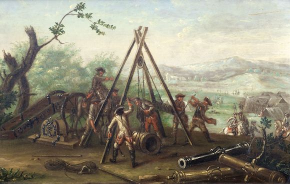 Bonhams : Studio of Georg Philipp Rugendas (Augusta 1666-1742) Figures ...