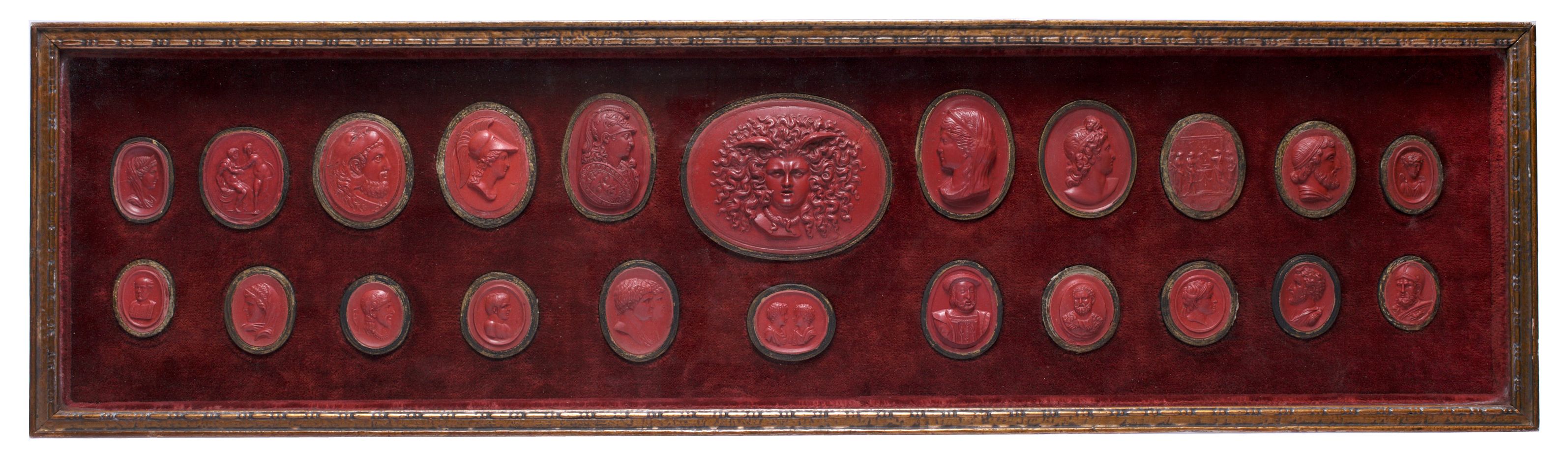 Bonhams : A group of twenty-two wax medallions