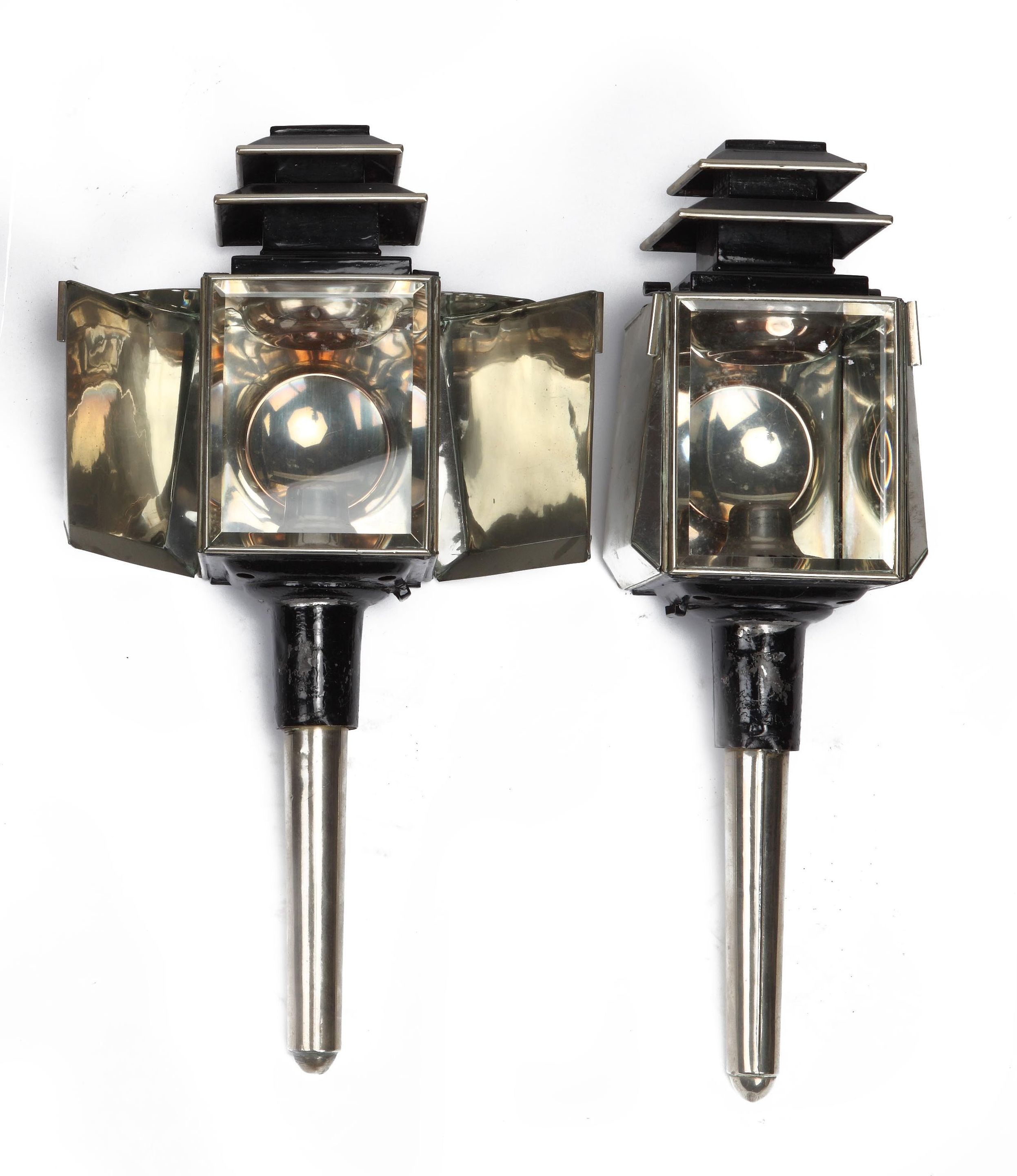 Bonhams Cars : A pair of 'The Guidance Lamp' candle coach lamps ...
