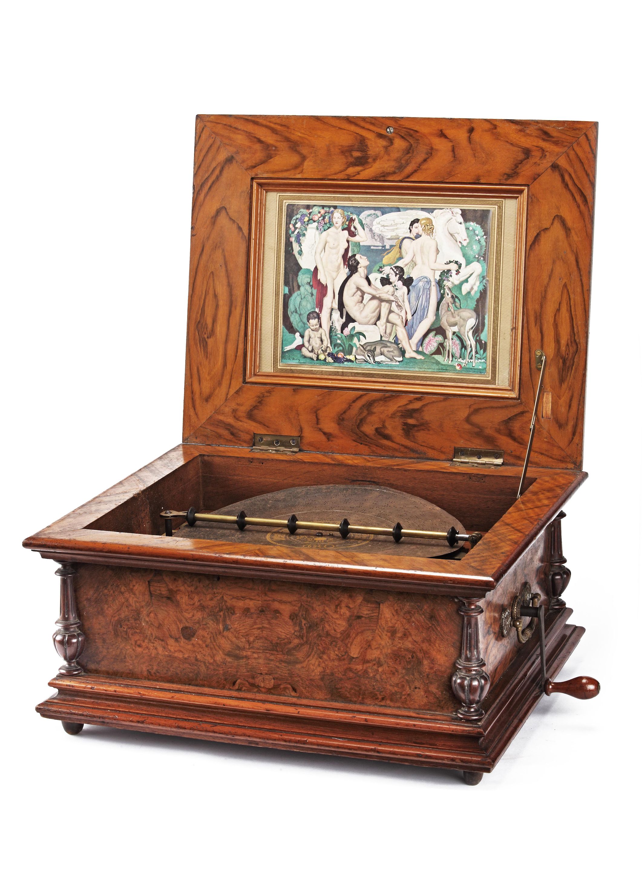 Bonhams Cars : A 13 3/4 inch Polyphon disc musical box, German, circa ...