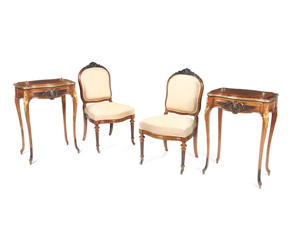 Bonhams : A partial four piece suite of Austro-Hungarian 19th century ...