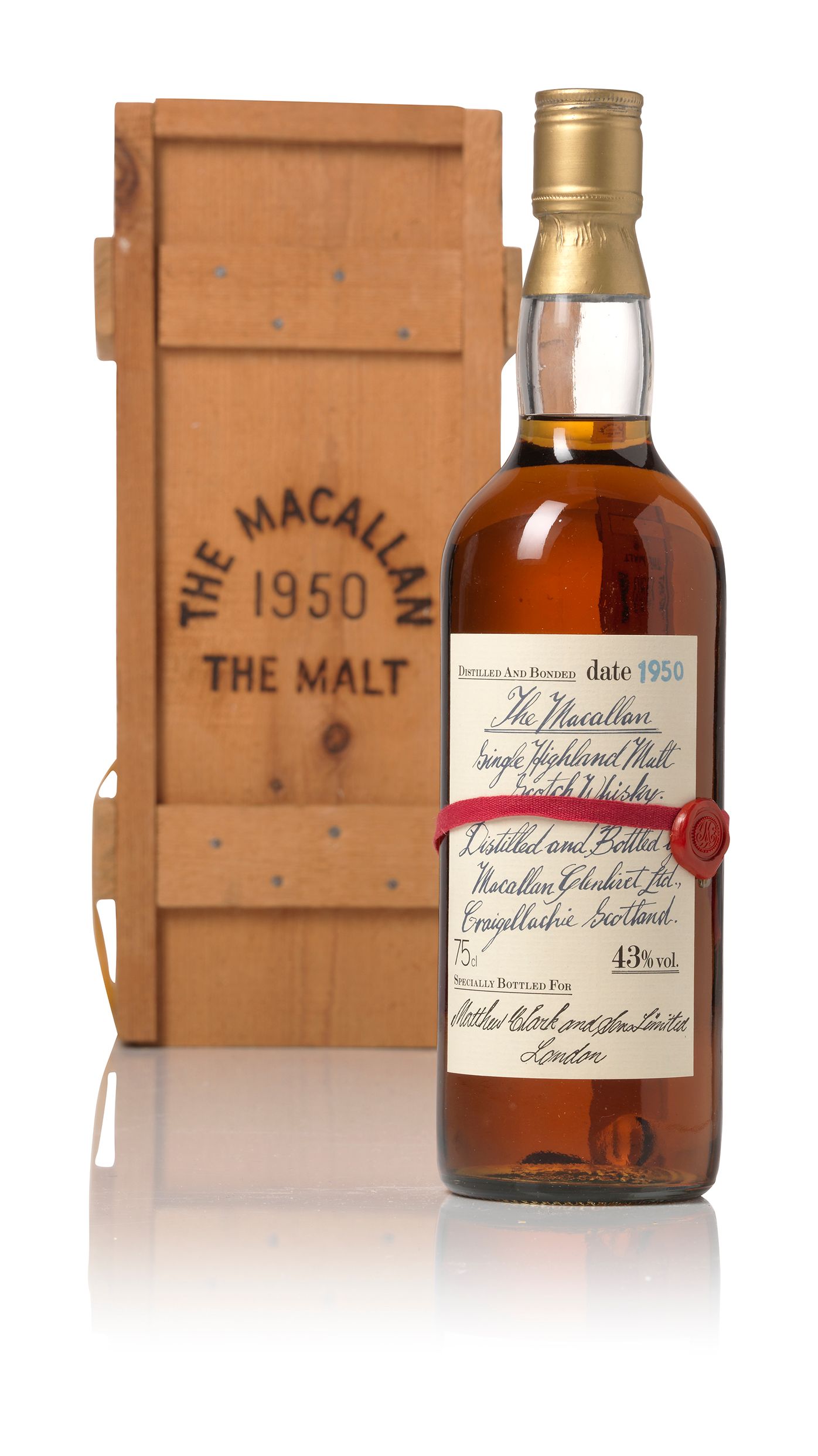 Bonhams : Macallan Red Ribbon-1950