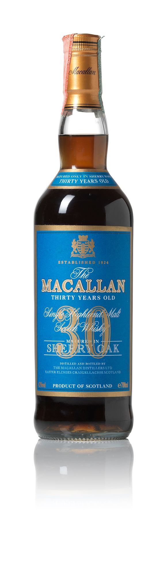 Bonhams : Macallan-Blue Label-30 year old