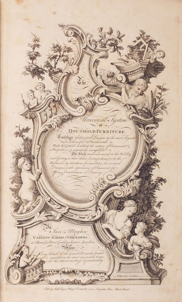 Bonhams : INCE (WILLIAM) & JOHN MAYHEW The Universal System of Household Furniture. Consisting ...