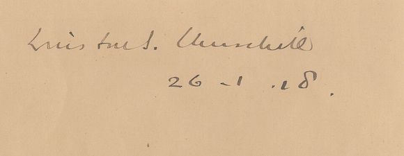 Bonhams : CHURCHILL (WINSTON) Presentation signature ("Winston S ...