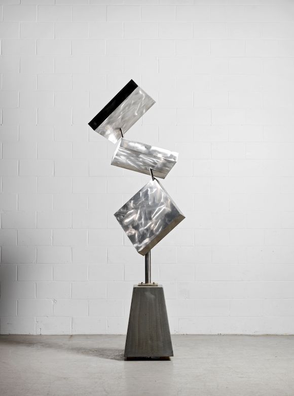 Bonhams : George Rickey (American, 1907-2002) Column of Three Squares ...