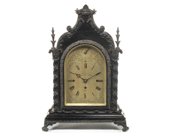 Bonhams : A mid 19th century ebonised and patinated bronze mounted ...