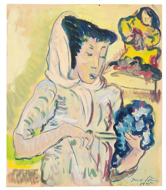 Bonhams : Irma Stern (South African, 1894-1966) Seated Arab men; Woman ...