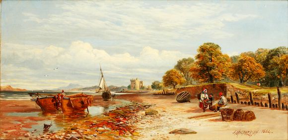 Bonhams : John Macpherson (British, active 1858-1884) Fisherfolk on the ...