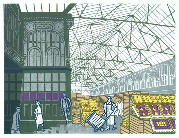 Bonhams : Edward Bawden R.A. (British, 1903-1989) Covent Garden Flower ...