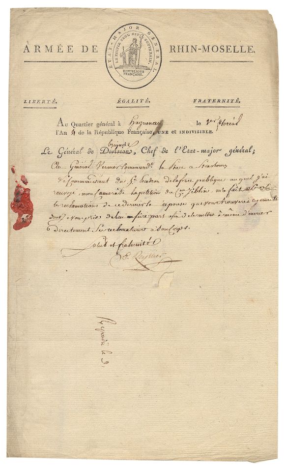 Bonhams : NAPOLEONIC AND FRENCH REVOLUTIONARY WARS Collection of ...