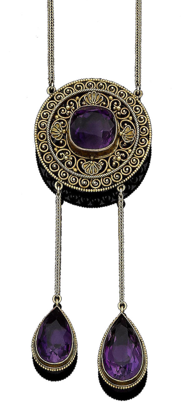 Bonhams An Amethyst Necklace
