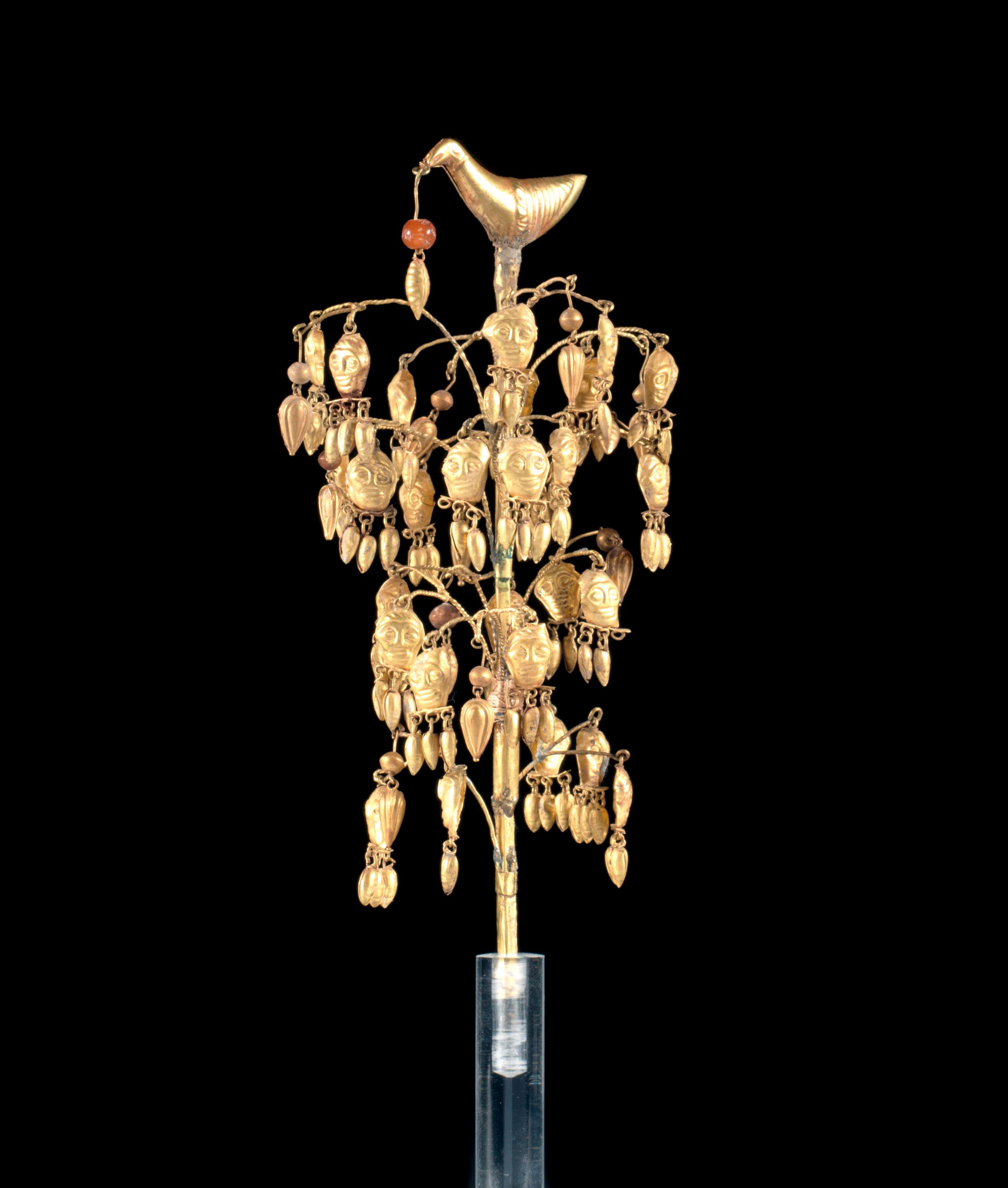 Bonhams : A Western Asiatic gold tree ornament