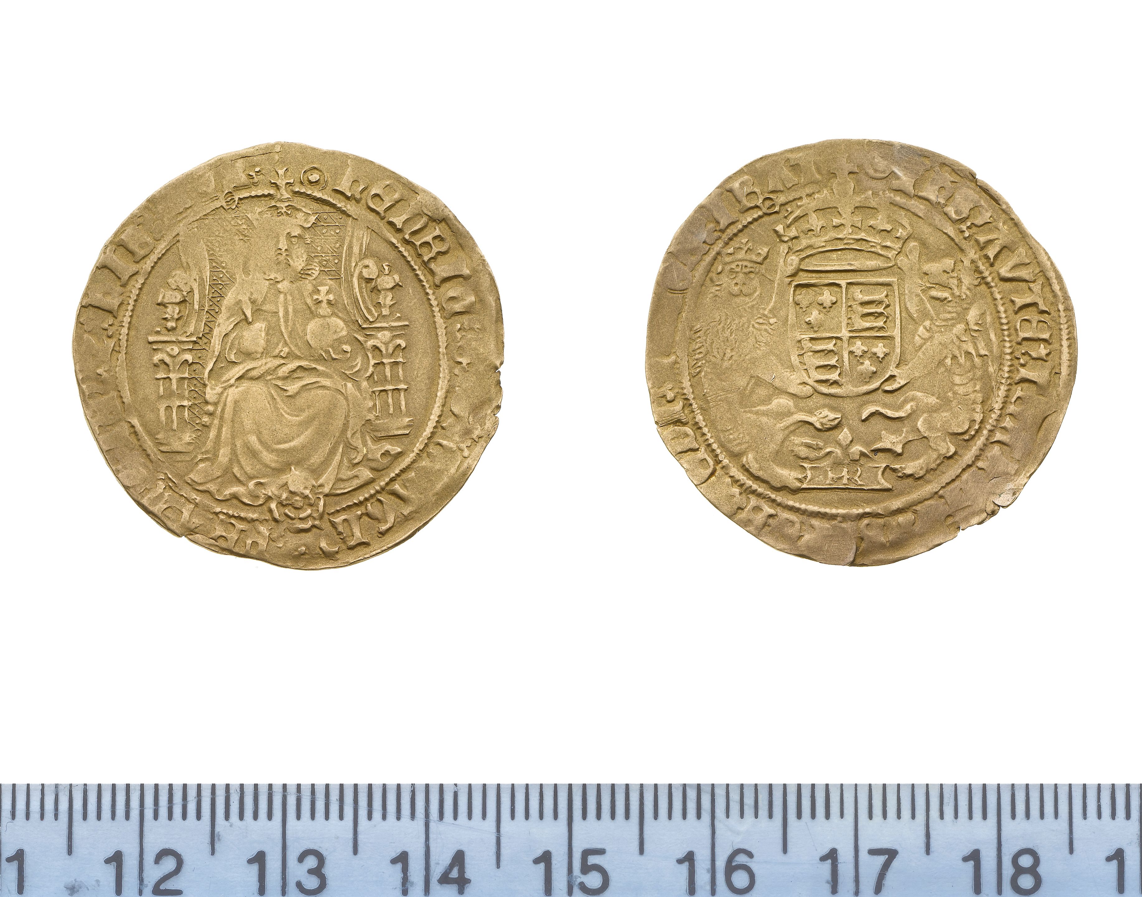 Bonhams : Henry VIII, 1509-47, third coinage (1544-47), Half Sovereign ...