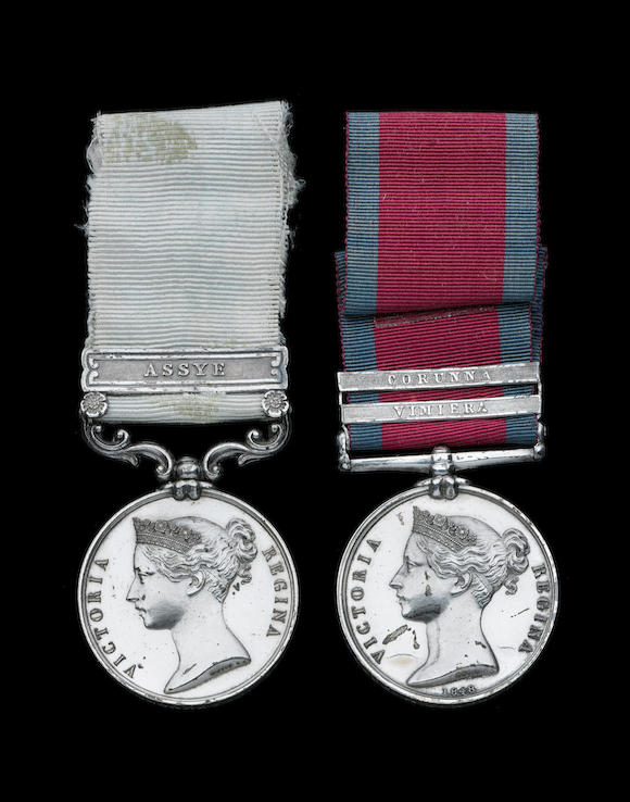 Bonhams Pair To Surgeon Jallardyce 9th Foot Late 19th Light Dragoons