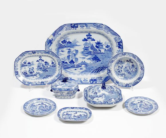 Bonhams : A Mason's Ironstone dinner service in the 'Turners Willow ...