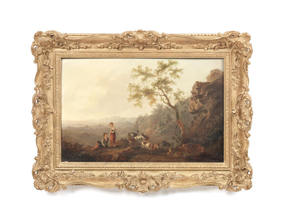 Bonhams : Attributed to Thomas Barker of Bath (British, 1769-1847) Young boy and girl with head ...