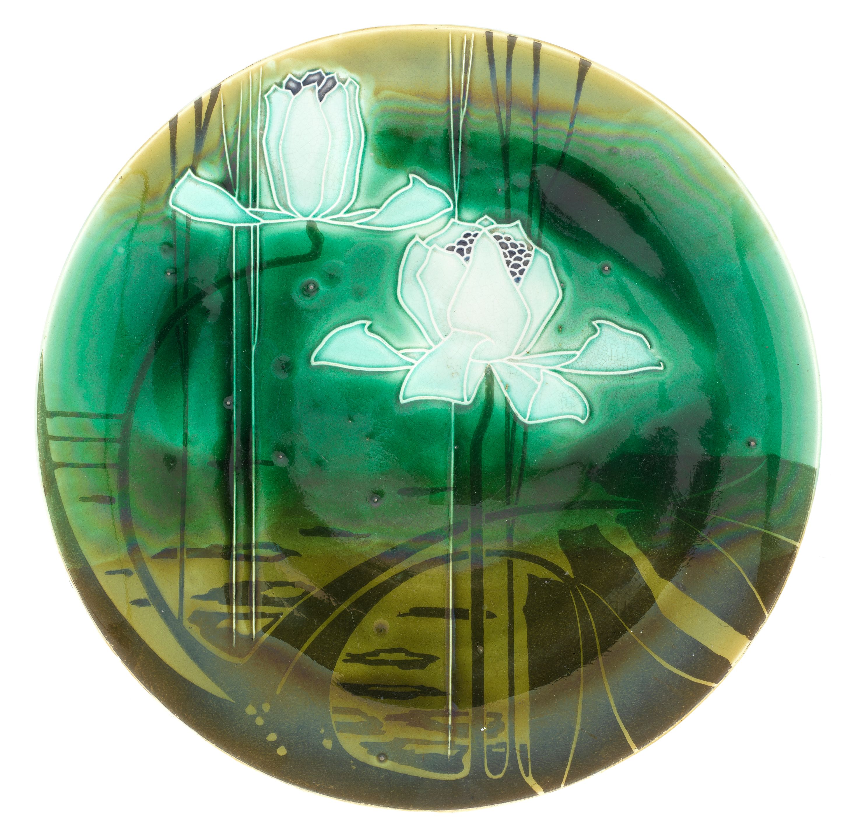 Bonhams : John Wadsworth for Minton A 'Secessionist' Charger, circa 1900