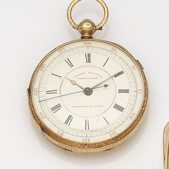 Bonhams : English. An 18ct gold key wind open face pocket watch with ...