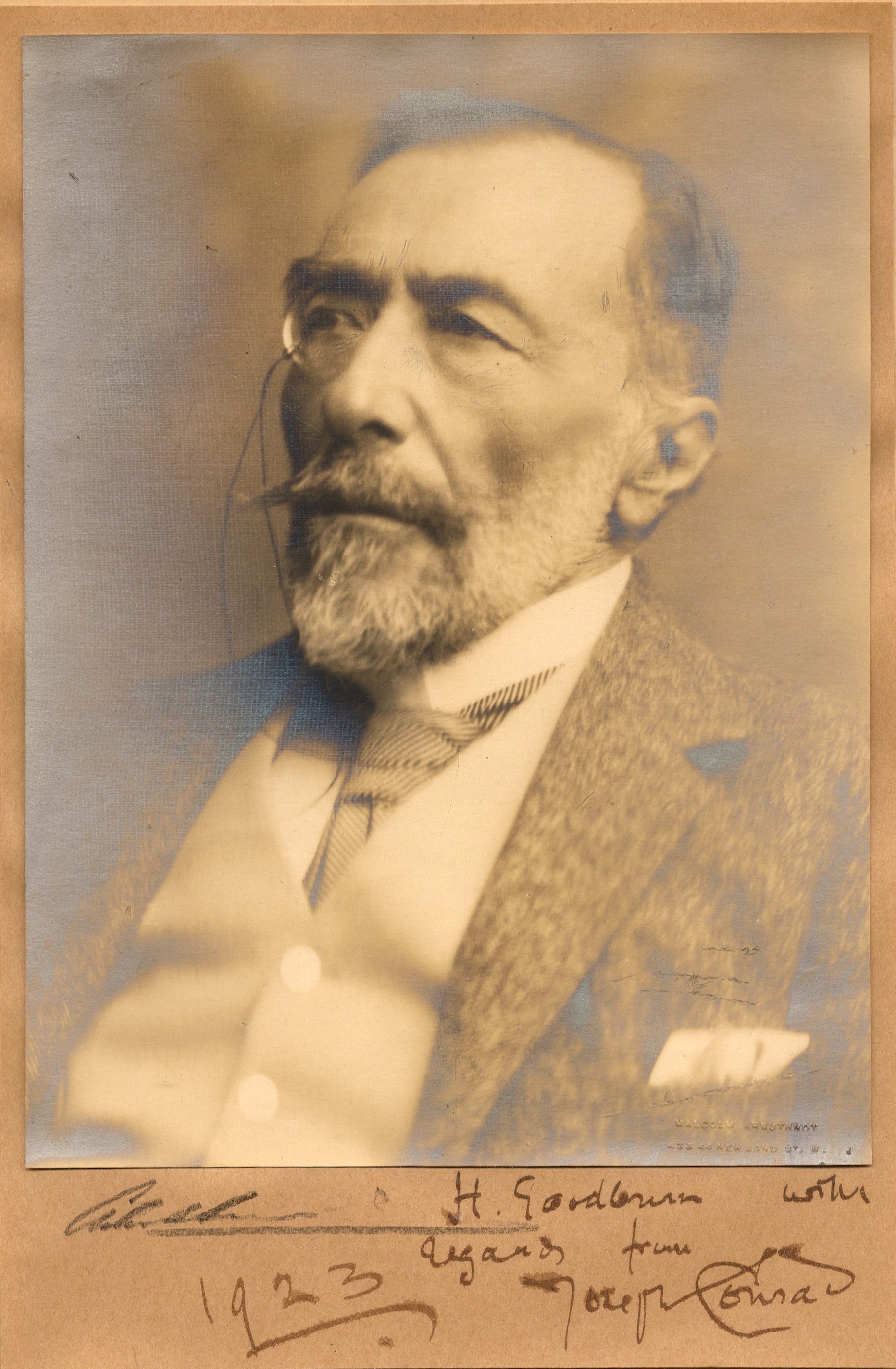 Bonhams : CONRAD (JOSEPH) Signed photograph, inscribed by Conrad on the ...