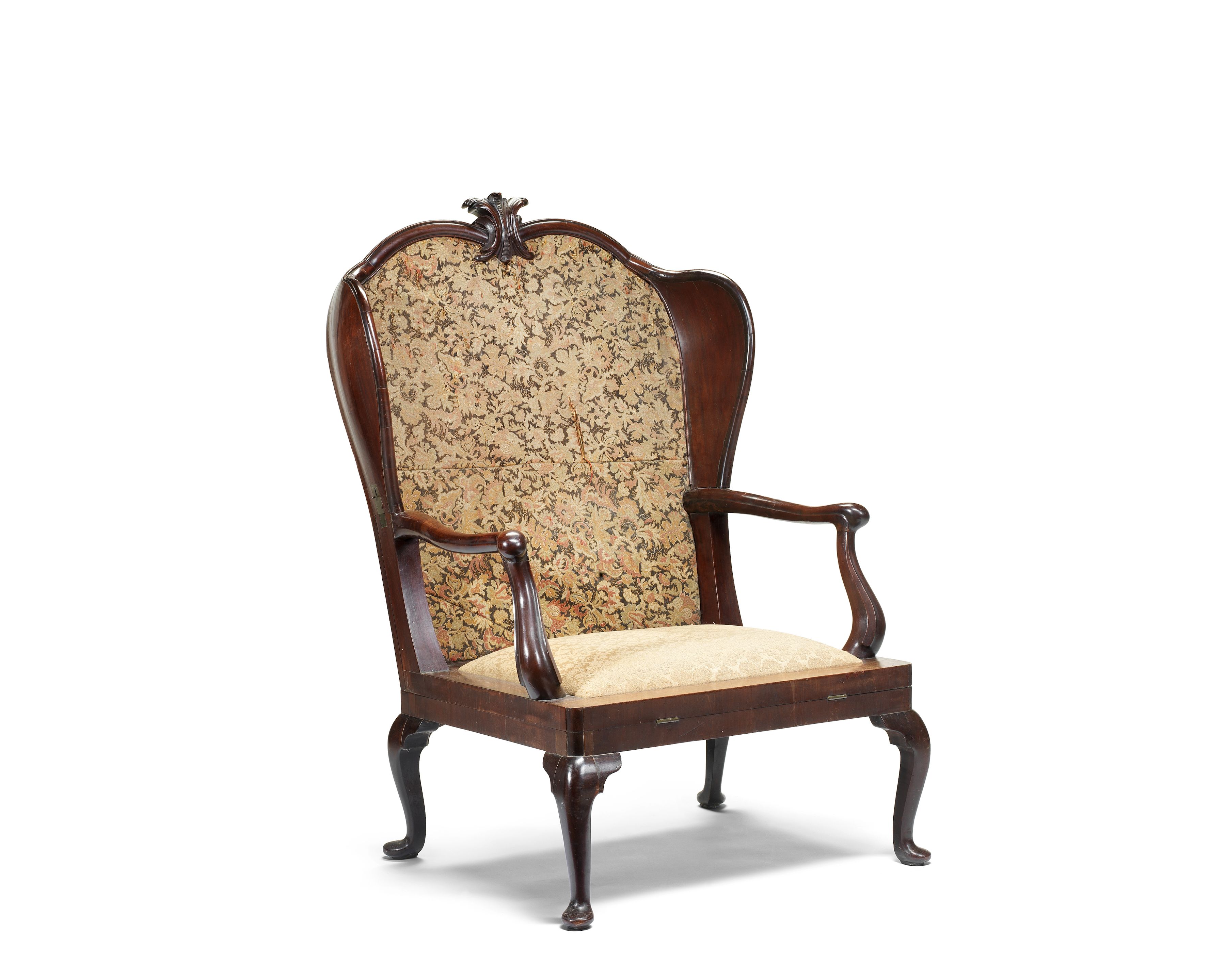 Bonhams : A mid 18th Century Dutch carved mahogany metamorphic wing ...