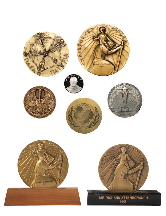 Bonhams : A group of Christopher awards, commemorative awards and coins ...