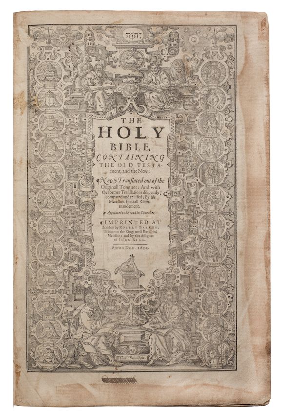 Bonhams : BIBLE, IN ENGLISH, AUTHORIZED VERSION The Holy Bible ...