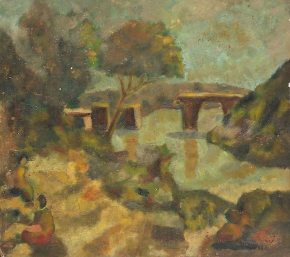 Bonhams : Zaid Salih (Iraq) Landscape