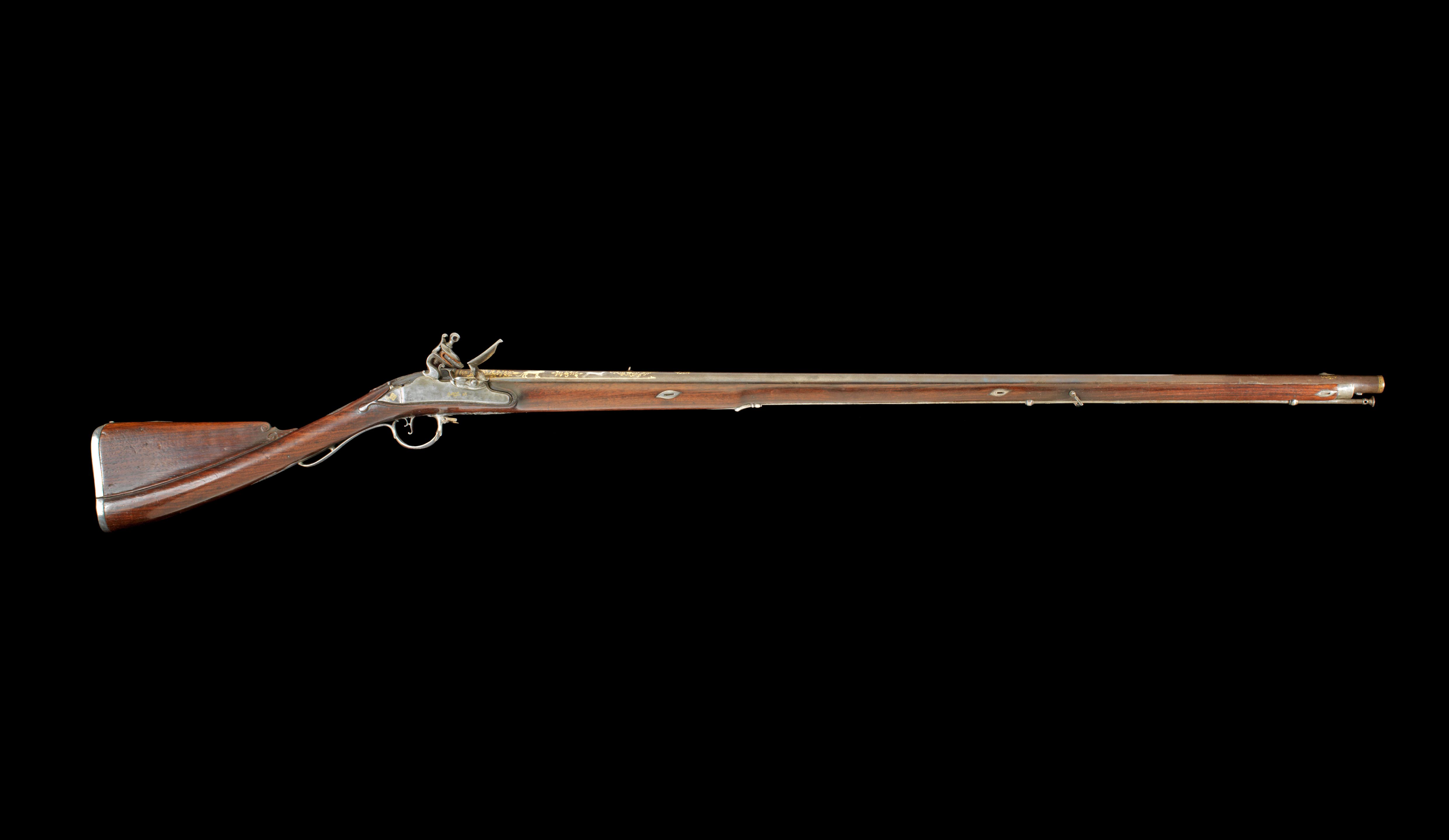 Bonhams : A silver-mounted Flintlock Sporting Gun from the personal ...