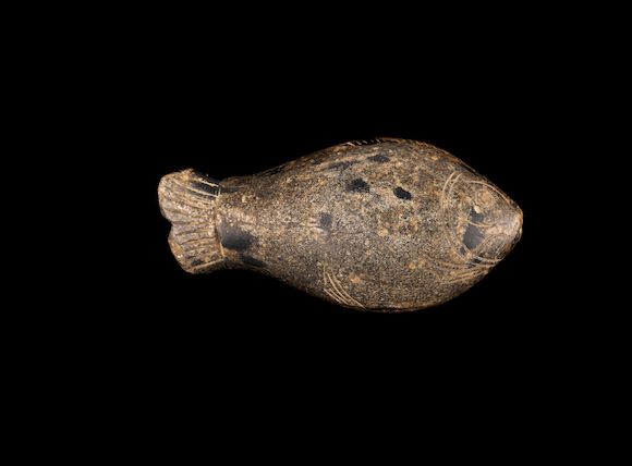 Bonhams : An Egyptian stone fish