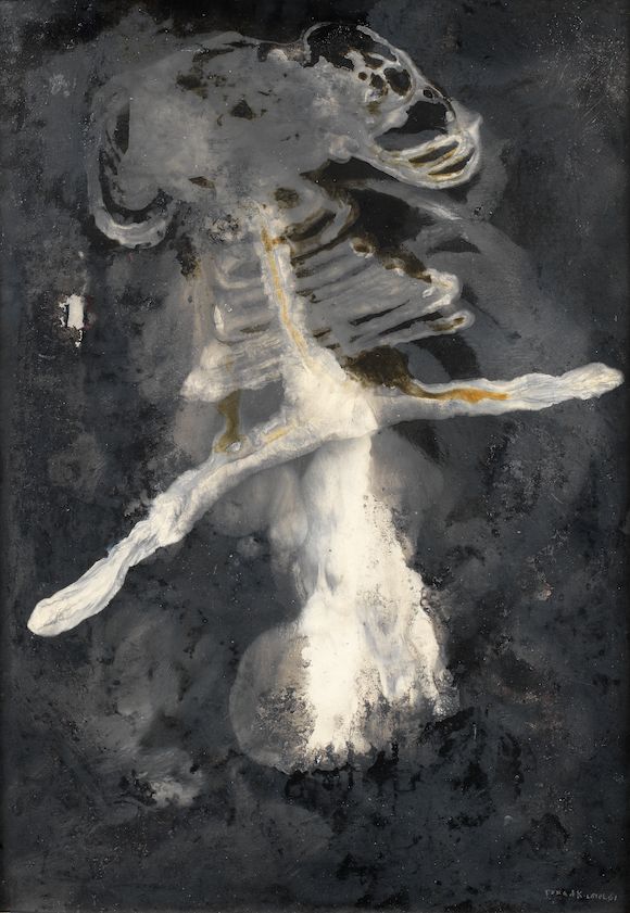 Bonhams : Fouad Kamel (Egypt, 1919-1999) Abstract Skeleton